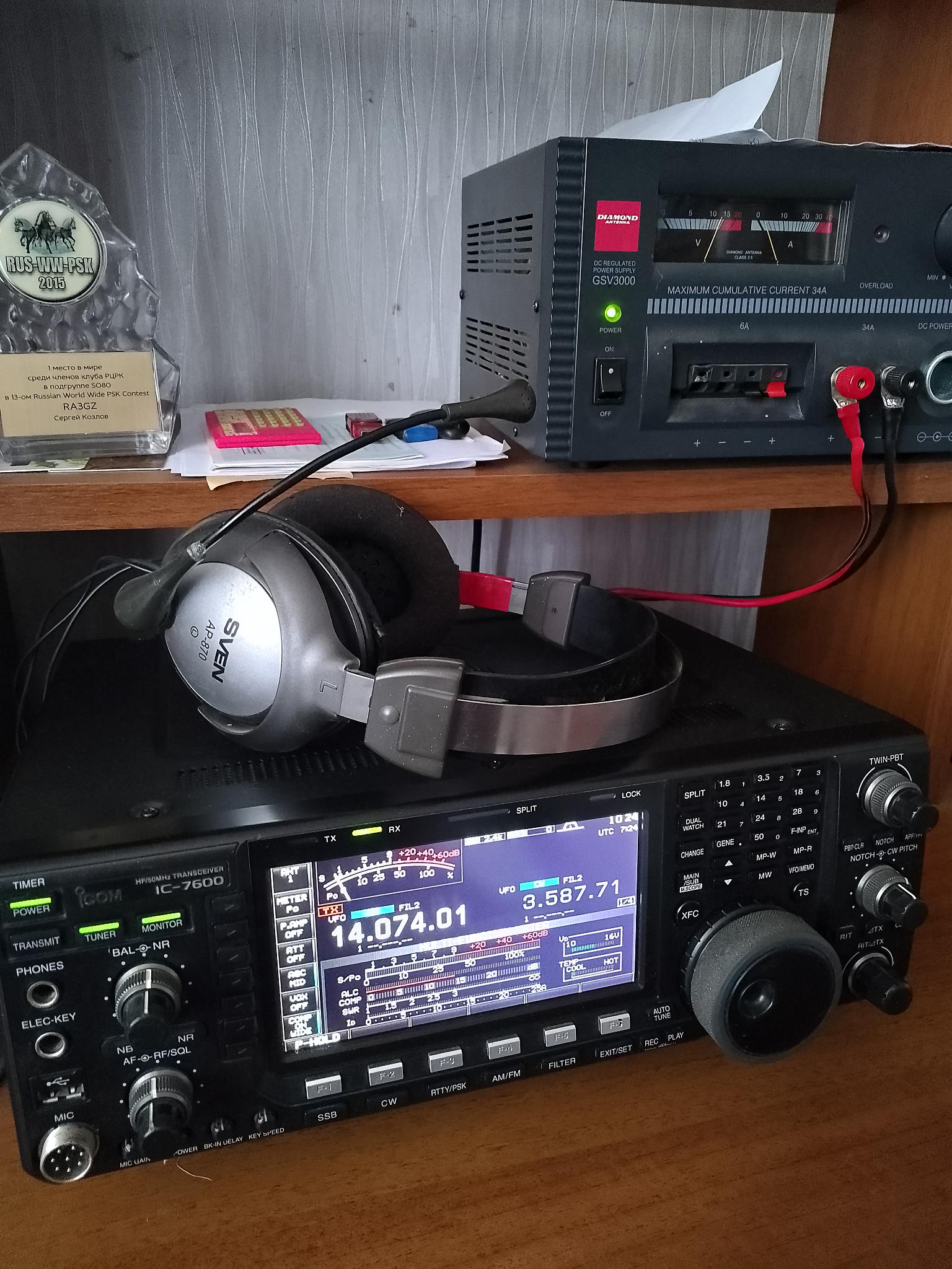 Купить КВ трансивер Icom IC-7600 и аксессуары к нему в интернете на QRZ.RU